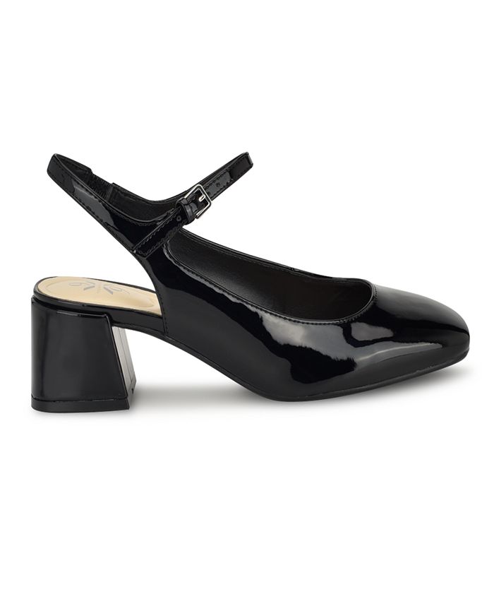 Nine West Women's Roslin 9X9 Block Heel Square Toe Dress Pumps - Macy's