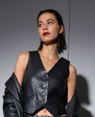 Walter Baker Leslee Vest-Black - Macy's