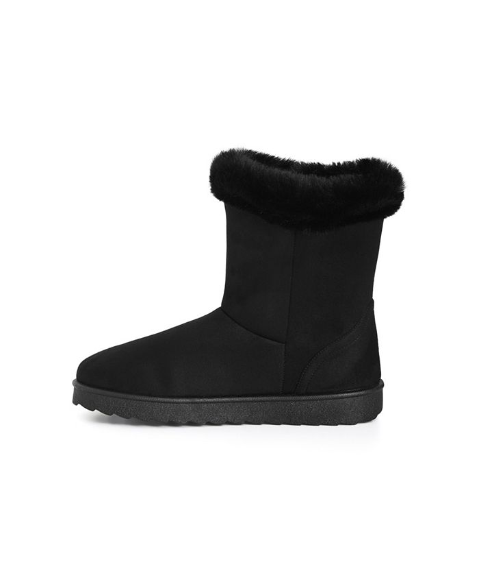 AVENUE Womens WIDE FIT Reagan Hug Boot - black - Macy's