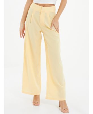 QUIZ Women's Linen Palazzo Trouser - Macy's