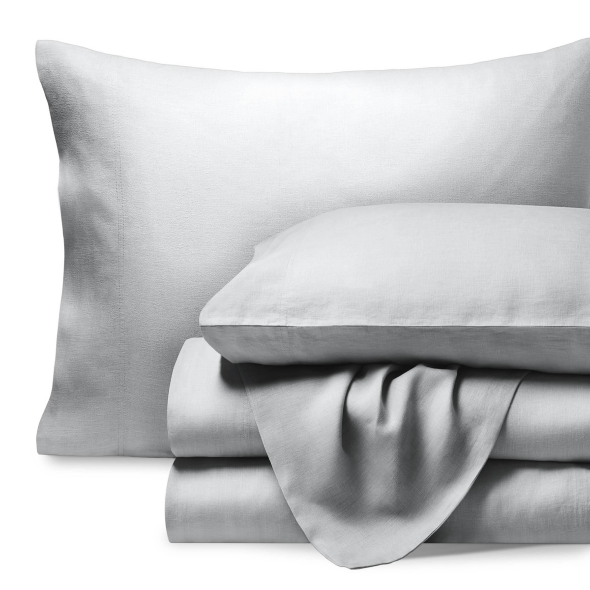 Click here for Bare Home Linen Full Sheet Set - Glacier grey prices