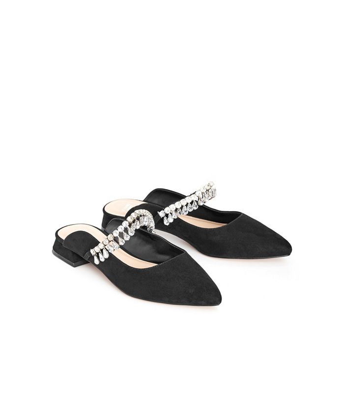 AVENUE Womens WIDE FIT Strappy Point Mule - Macy's