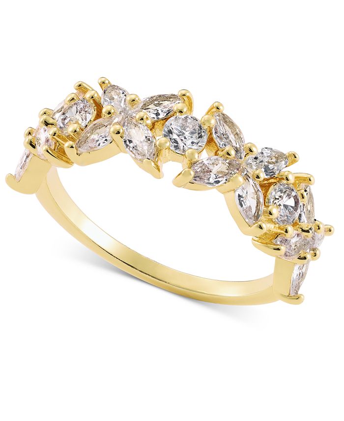Charter Club Gold-Tone Marquise Cubic Zirconia Ring, Created for Macy's - Macy's