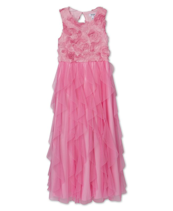 Speechless Big Girls Sleeveless Tulle Social Dress - Macy's