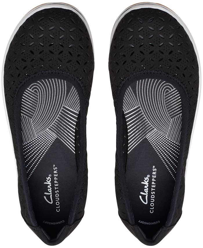 Clarks Women's Cloudsteppers Breeze Roam Perfed Flats - Macy's
