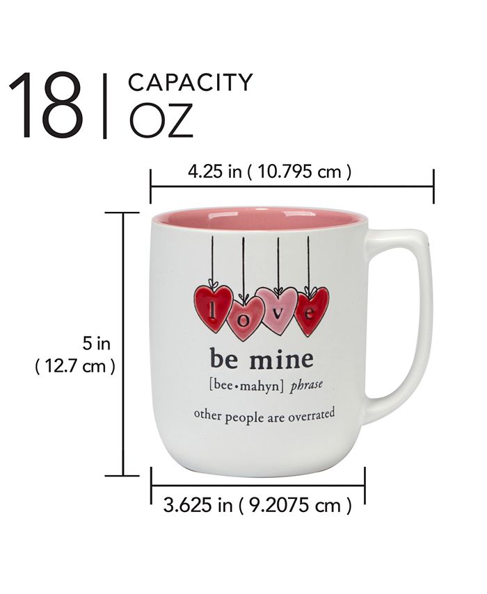 Certified International Valentine's Day Mugs, Set of 4 - Macy's