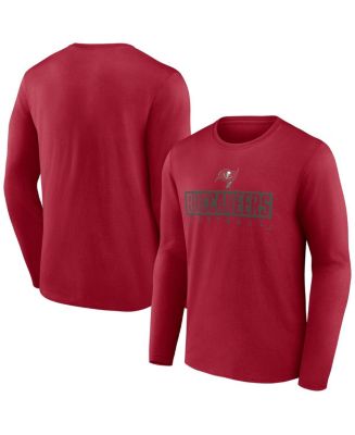 Men's Fanatics Red Tampa Bay Buccaneers Stack The Box Long Sleeve T-shirt - Macy's