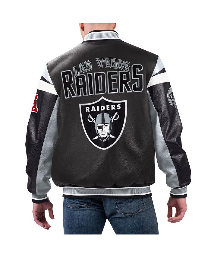 G-III Sports by Carl Banks Men's Black Las Vegas Raiders Full-Zip ...