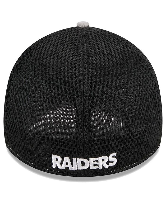 New Era Men's Gray Las Vegas Raiders Pipe 39THIRTY Flex Hat - Macy's