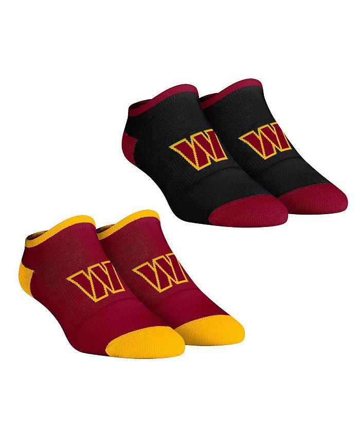 Rock 'Em Women's Socks Washington Commanders Core Team 2-Pack Low Cut ...