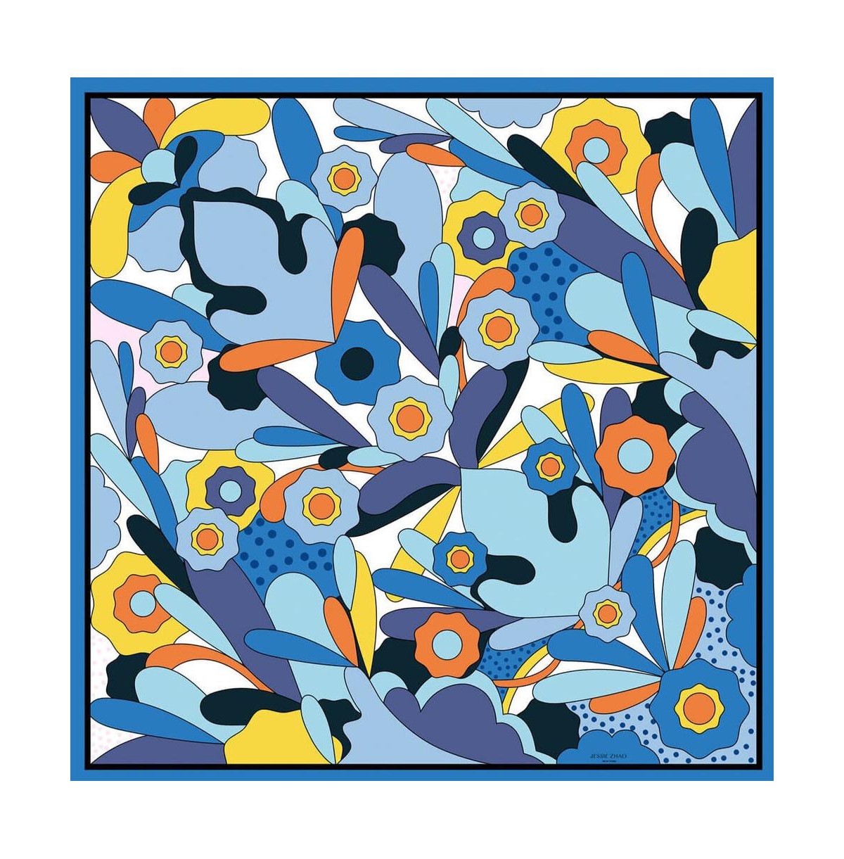 Click here for Jessie Zhao New York Silk Bandana Scarf Of Ocean I... prices