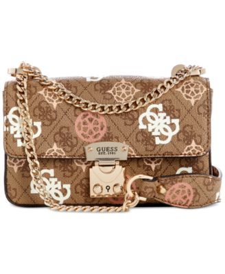 GUESS Eliette Logo Mini Convertible Crossbody Flap - Macy's