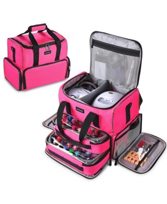 Byootique Double Layer Nail Polish Carrying Case Nail Organizer With 2 ...