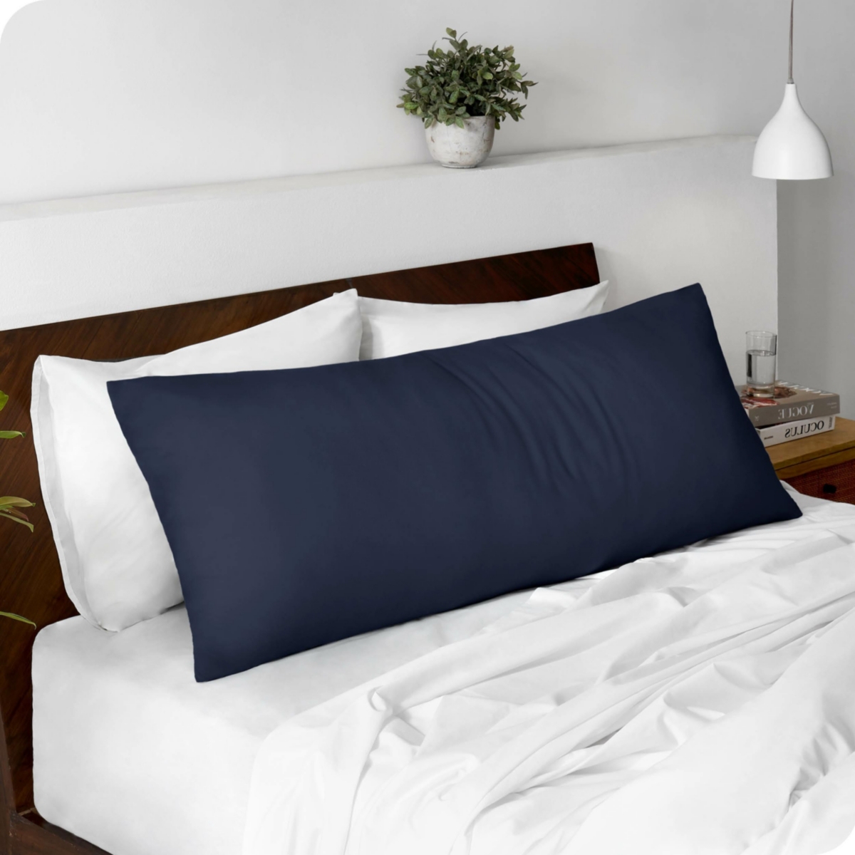 Click here for Bare Home Ultra-soft Body Pillowcase - Midnight bl... prices