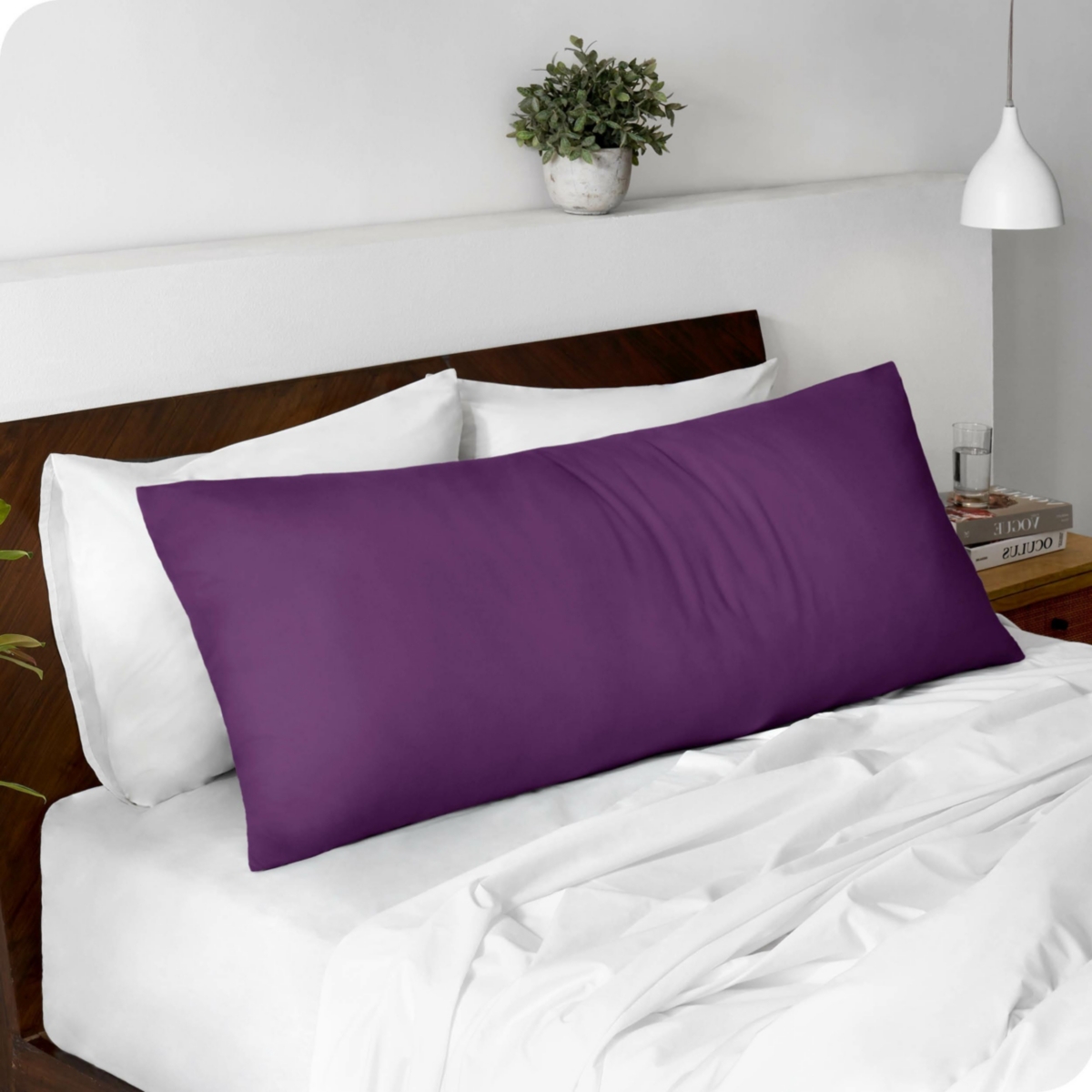 Click here for Bare Home Ultra-soft Body Pillowcase - Plum prices