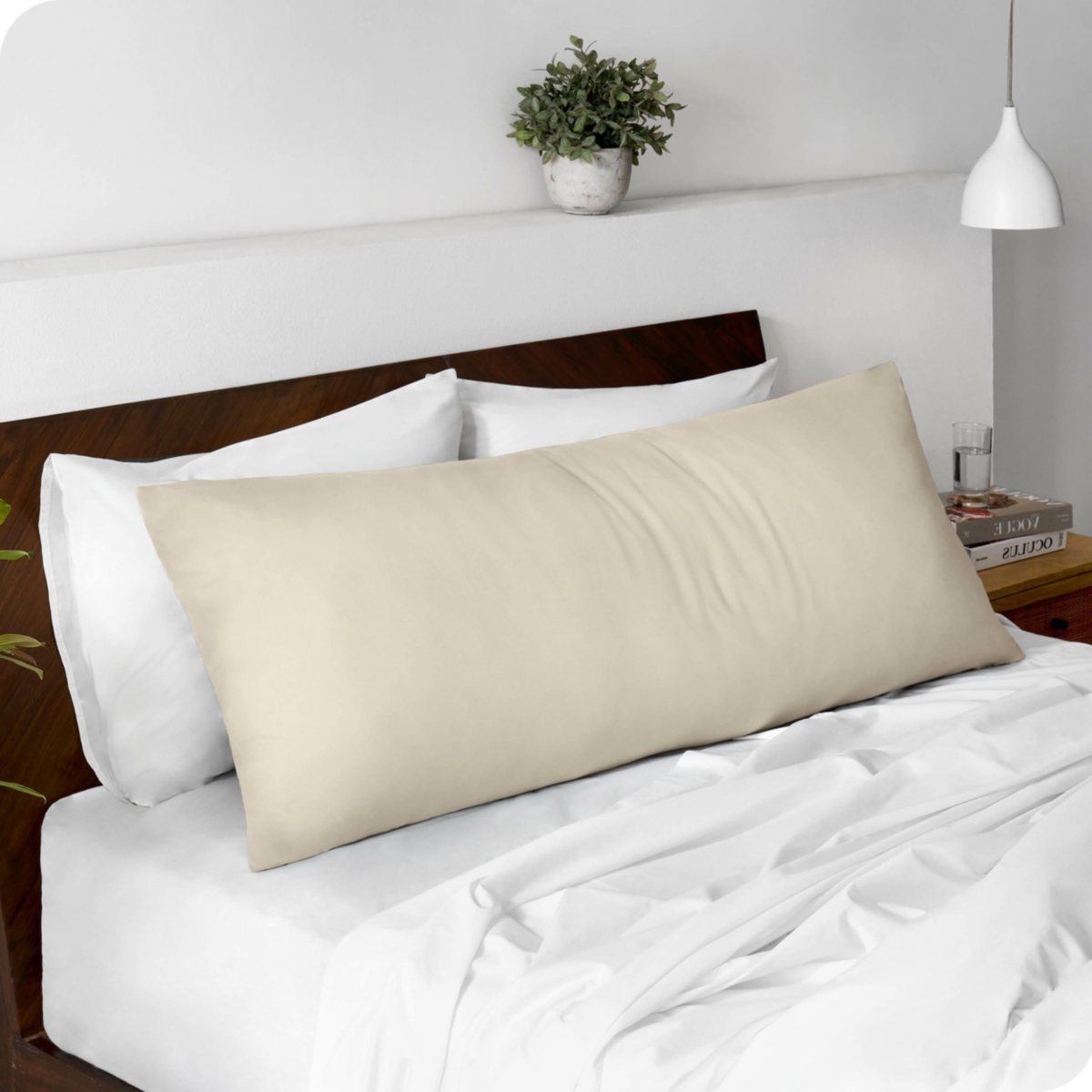 Click here for Bare Home Ultra-soft Body Pillowcase - Sand prices
