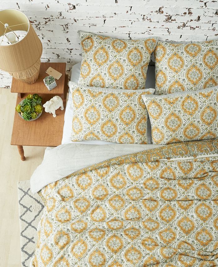carol & frank Freddie Ochre Euro Sham - Macy's