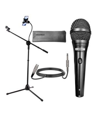 Ultimate Mic Stand Combo: 5 Core Mic Stand with Tablet/Phone Holder ...