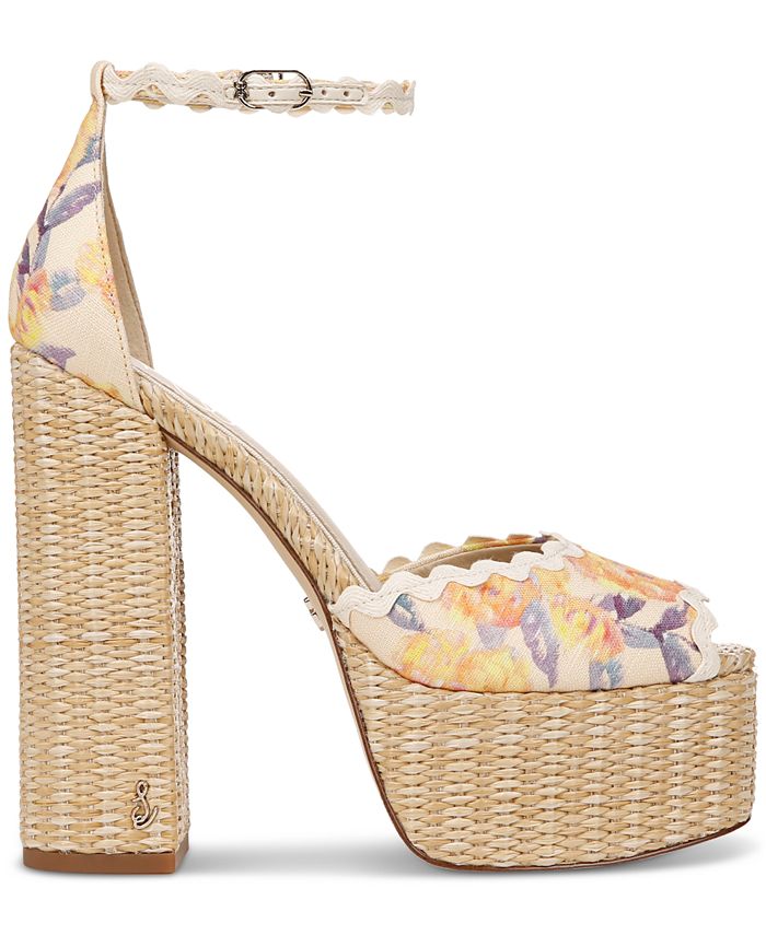 Sam Edelman Womens Kori Ankle Strap Platform Dress Sandals - Macy's