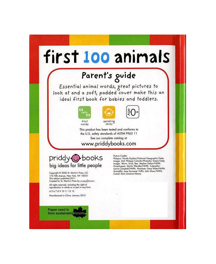Barnes & Noble First 100 Animals by Roger Priddy - Macy's