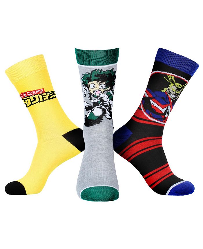 My Hero Academia Socks Unisex Izuku Midoryia All-Might Anime Manga 3 ...