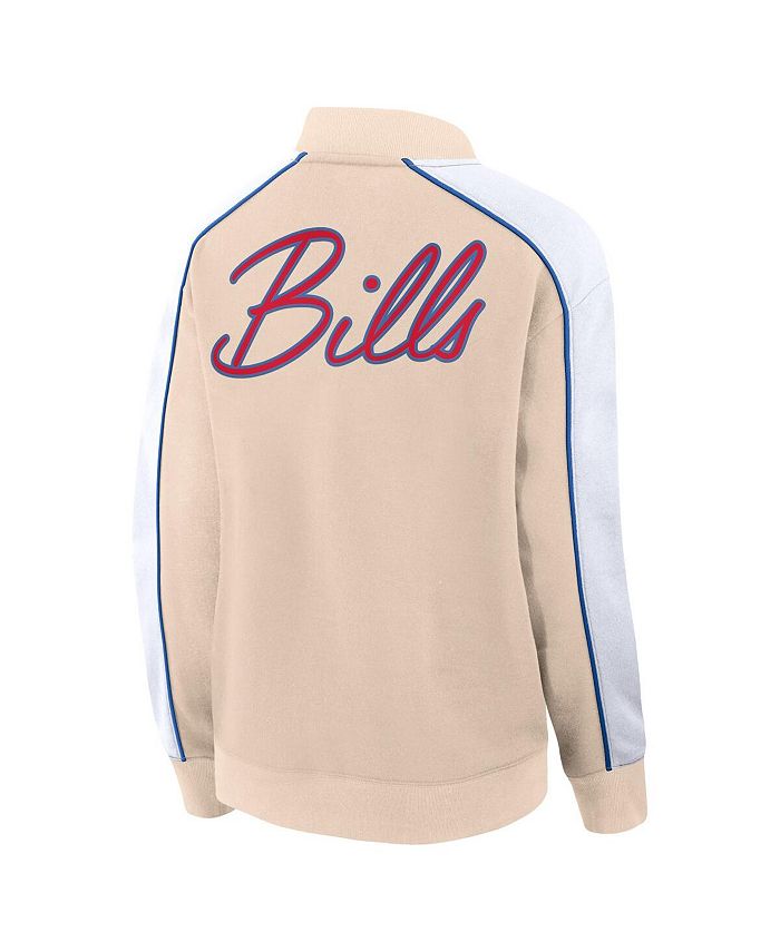 Fanatics Women's Tan Buffalo Bills Lounge Full-Snap Varsity Jacket - Macy's