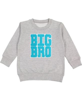 Little and Big Boys Big Bro Patch Sweatshirt - Macy's