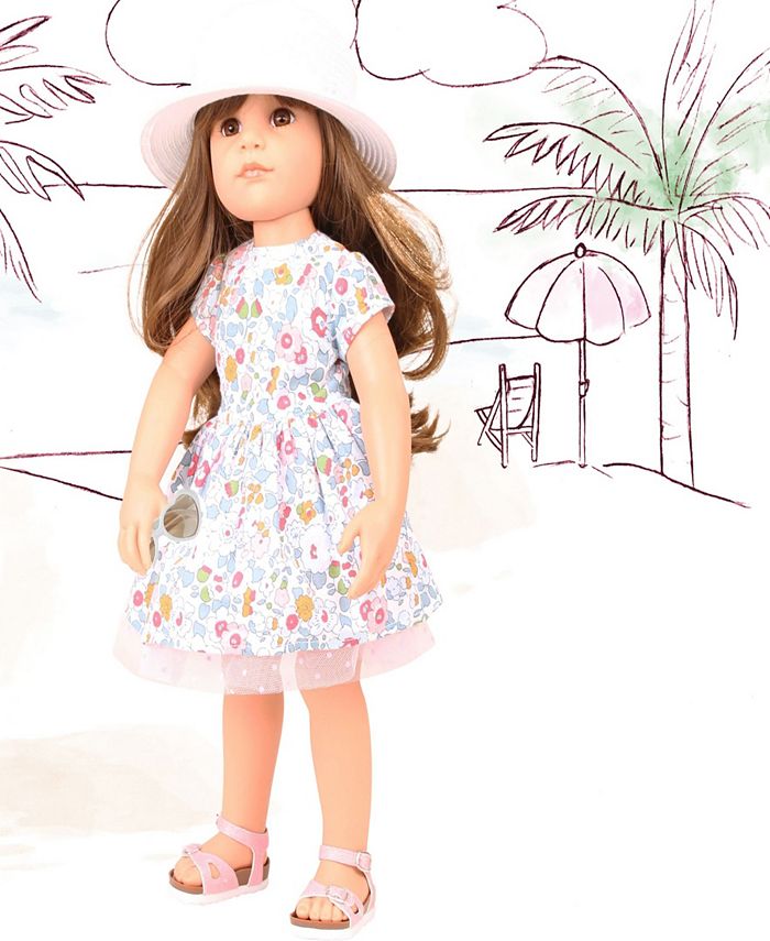 Gotz Hannah Summertime Poseable Brunette Doll - Macy's
