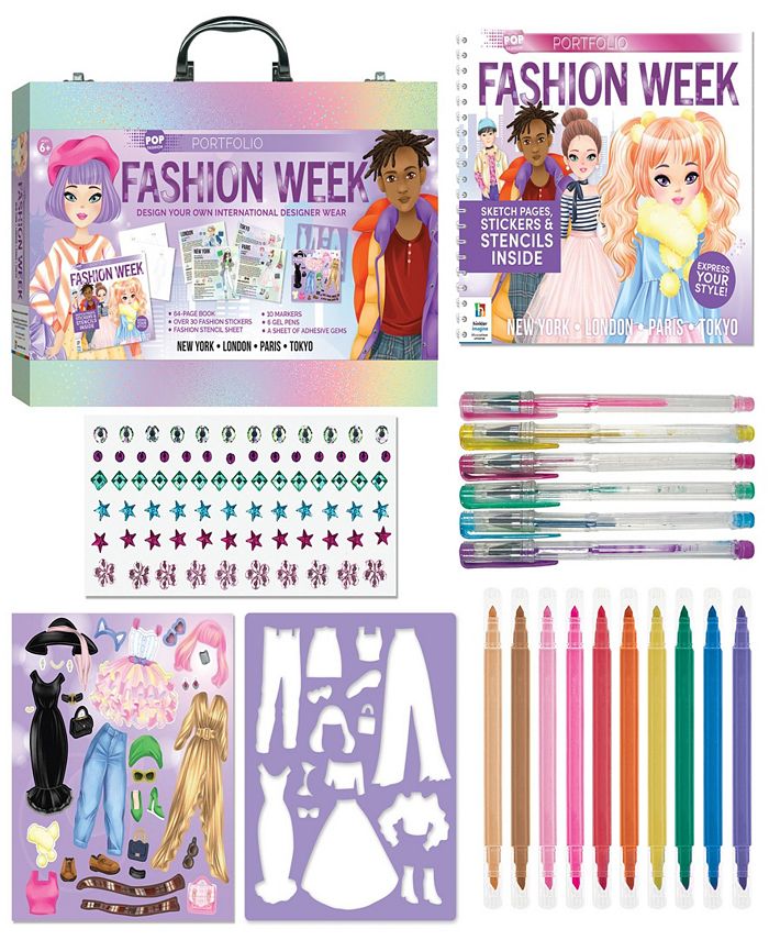 Kaleidoscope Pop Fashion Portfolio Fashion Week Kit - Macy's