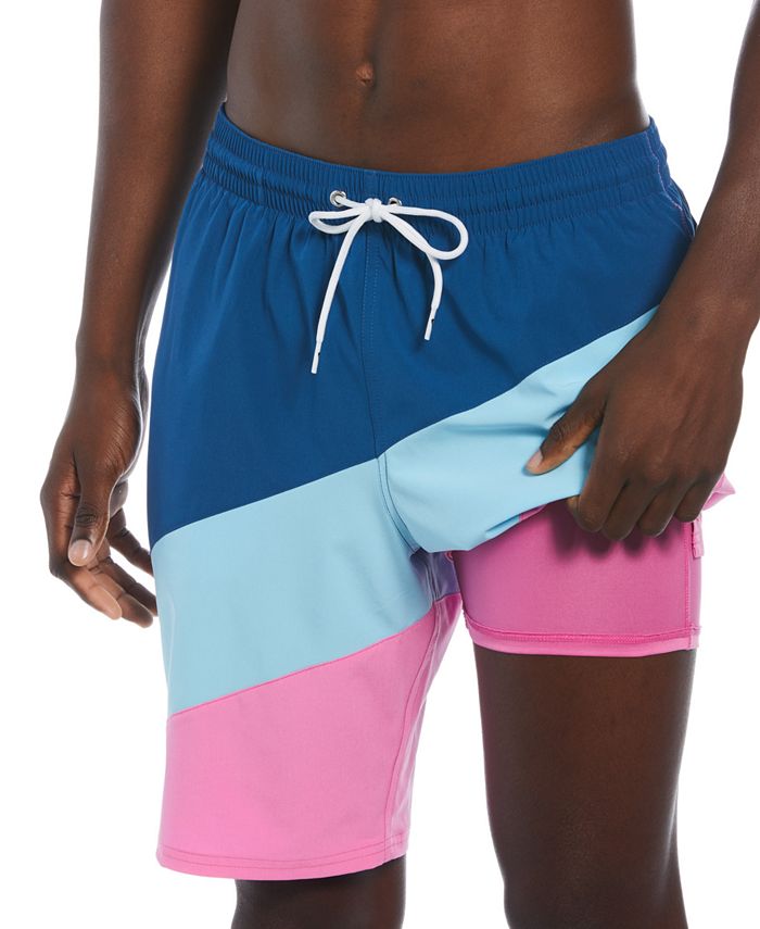 Nike Men's Color Surge Colorblocked 9" Swim Trunks - Macy's