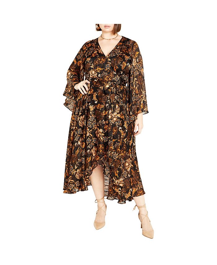 CITY CHIC Plus Size Freya Print Dress - Macy's