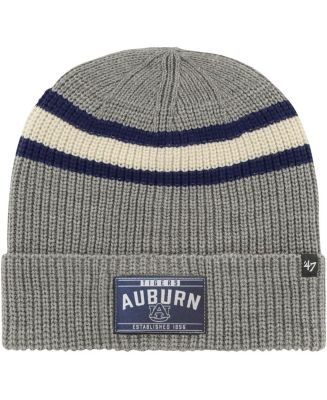 Men's '47 Brand Charcoal Auburn Tigers Penobscot Cuffed Knit Hat - Macy's
