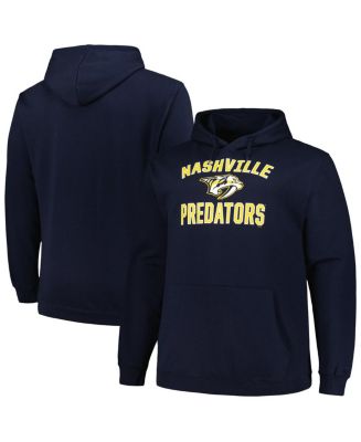 Men's Profile Navy Nashville Predators Big and Tall Arch Over Logo ...