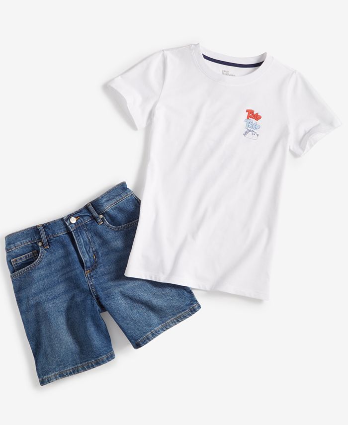 Epic Threads Big Boys Rad Taco Graphic T-Shirt & Denim Shorts, Created ...
