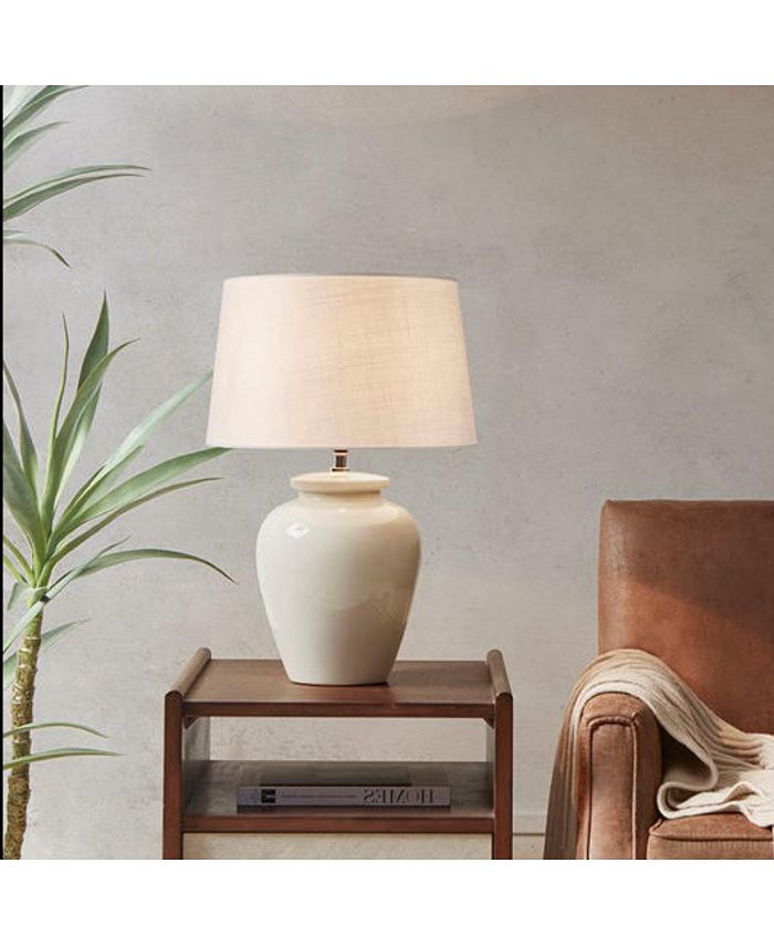 Home Outfitters Cream Table Lamp, Great for Bedroom, Living Room ...