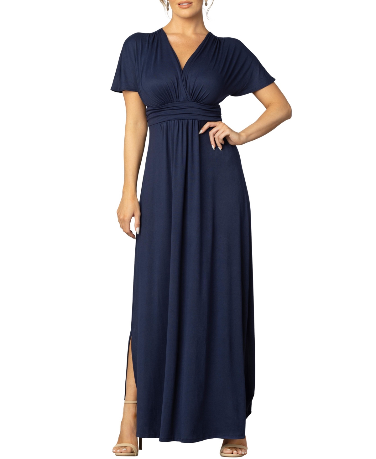 Click here for Womens Vienna Kimono Sleeve Long Maxi Dress - Nouv... prices