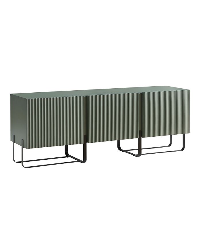 Furniture of America 60" MDF Milo Modern Composite Three Cabinet TV ...