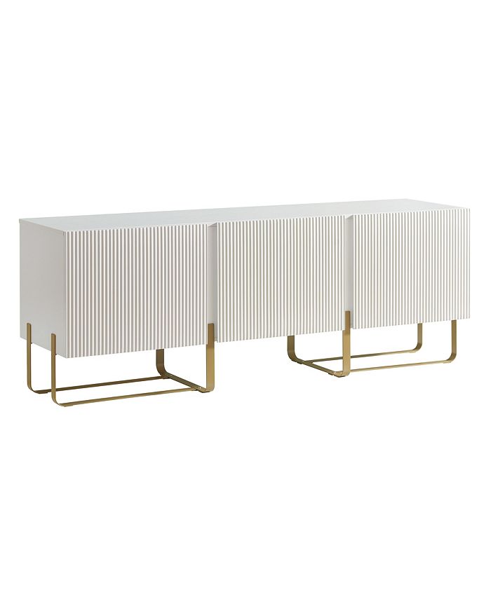 Furniture of America 60" MDF Milo Modern Composite Three Cabinet TV ...