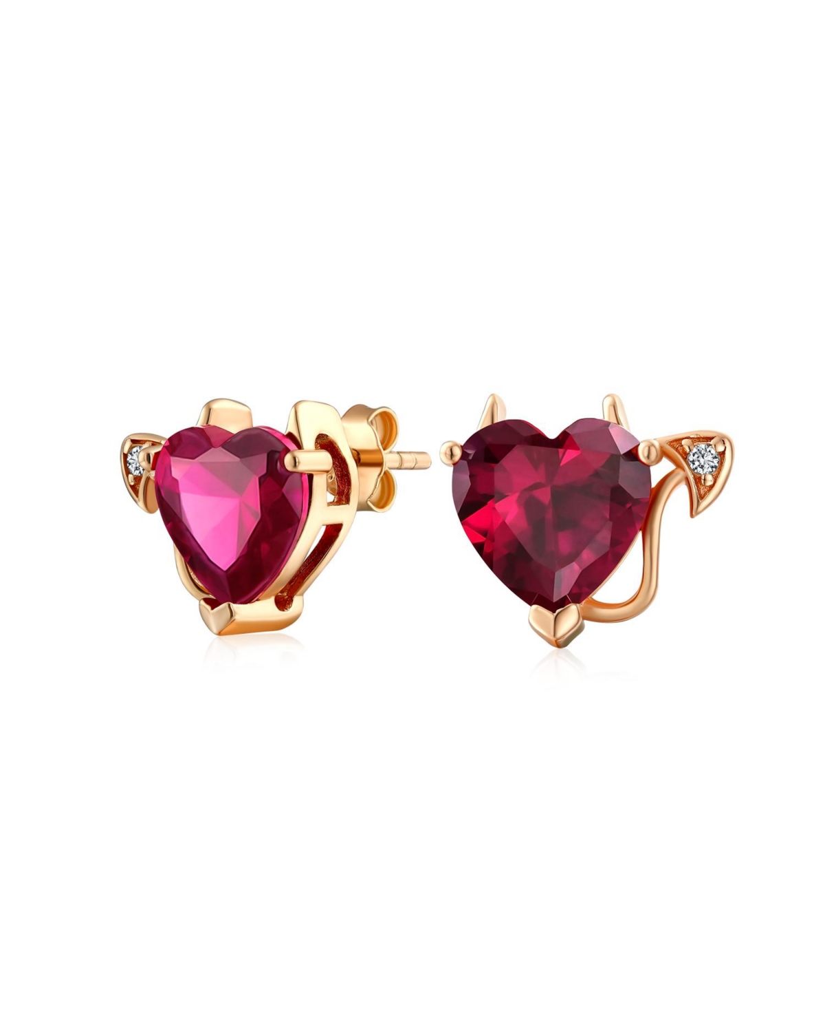 Click here for Bling Jewelry Promise Valentine Red Cz Devil Heart... prices