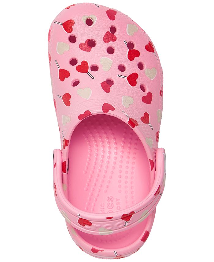 Crocs Toddler Girls Hearts Classic Clog Sandals from Finish Line - Macy's
