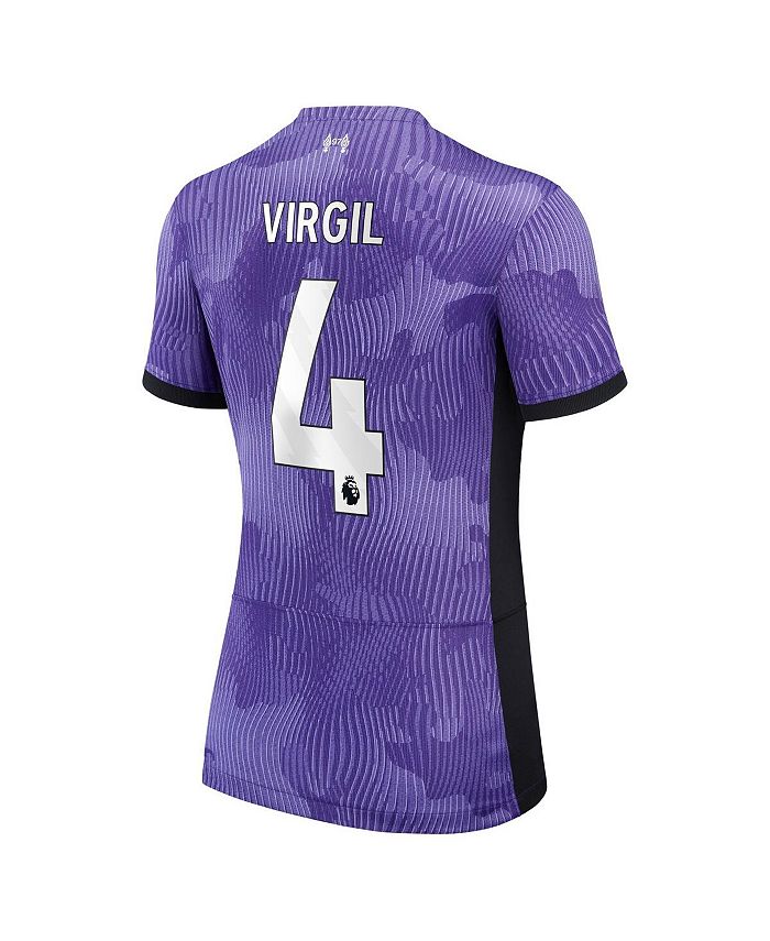Nike Women's Virgil van Dijk Purple Liverpool 2023/24 Third Stadium ...