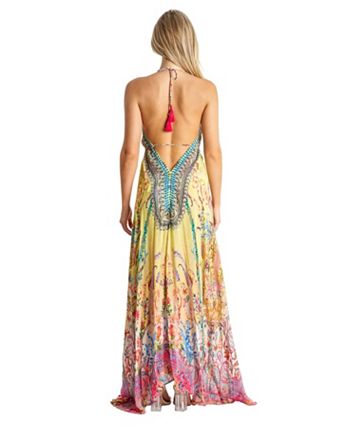 La Moda Clothing Women's Maxi halter neck dress - Macy's