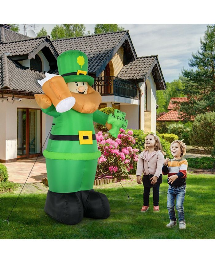 Slickblue Patrick's Day Inflatable Leprechaun for Yard and Lawn-8 ft ...