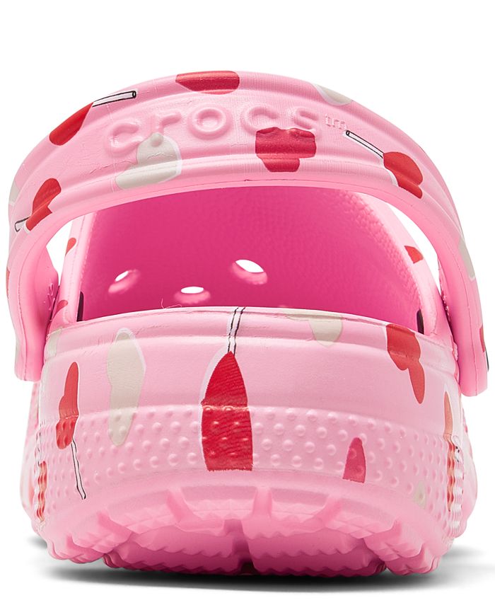 Crocs Big Girls Classic Valentine's Day Clog Sandals from Finish Line ...
