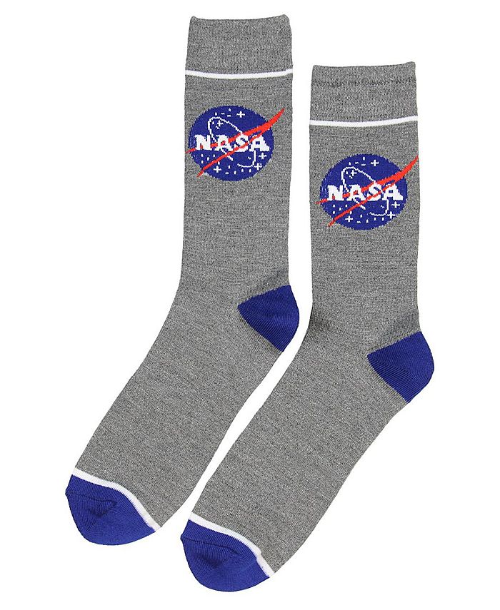 NASA Buzz Aldrin NASA Logo Crew Socks Unisex Adult 2 Pair Calf High - Macy's