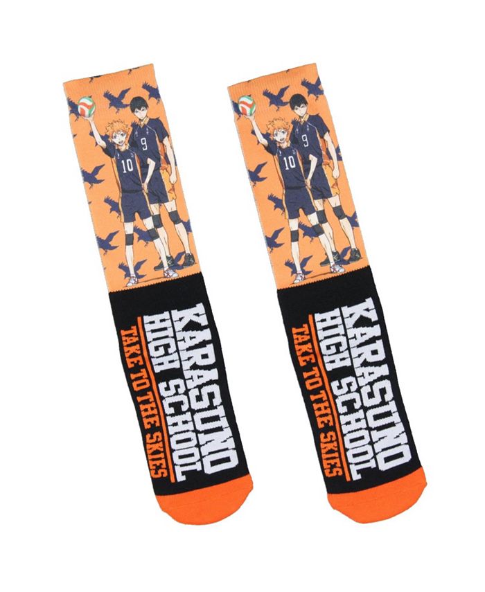 Haikyuu Socks Anime Manga Unisex Karasuno High School Volleyball Mid ...
