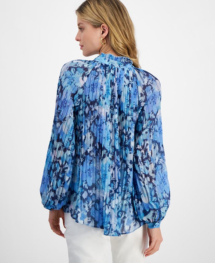 Lucy Paris Women's Femine Floral-Print Blouse - Macy's
