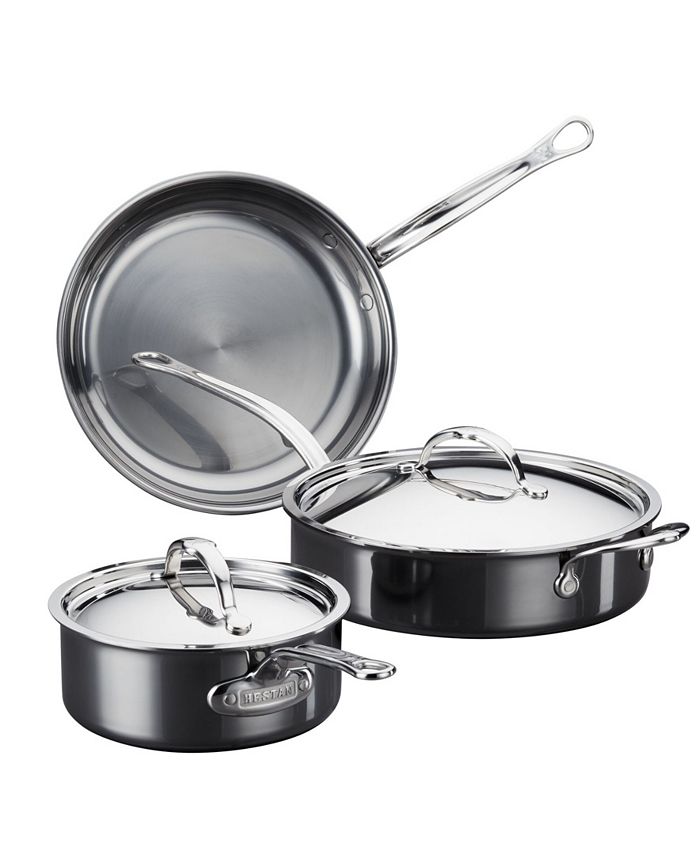 Hestan NanoBond Titanium Stainless Steel 5-Piece Cookware Set - Macy's