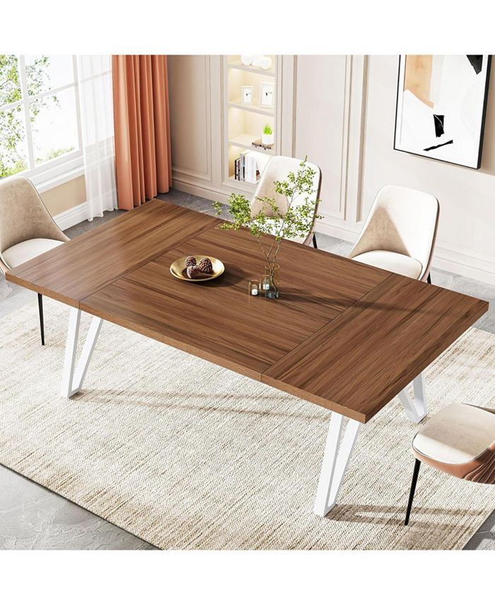Tribesigns Tribe signs Large Dining Table for 6-8 People, 70-inch ...