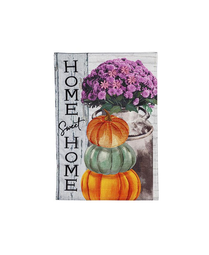 Evergreen Rustic Fall Greetings Garden Burlap Flag - Macy's